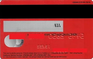 Bank Card: Cofidis credit (Cofidis, FranceCol:FR-MC-0081