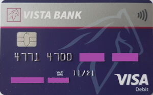 Bank Card: Vista Bank (Vista Bank Romania, RomaniaCol:RO-VI-0219