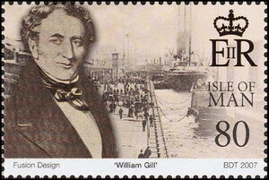 Stamp: William Gill (Isle of Man(800th Anniv of Royal Charter of ...