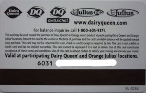 Gift Card: Old Photo (DairyQueen, United States of America(DairyQueen ...