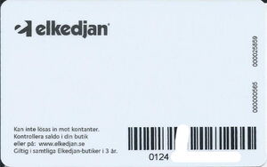 Gift Card: Presentkort (Elkedjan, Sweden(Elkedjan) Col:SE-Elkedjan-001b