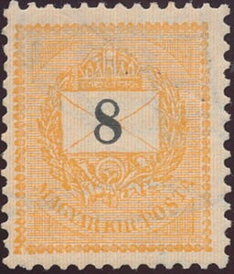 Timbre: Letter, black cipher (Hongrie(Letter with the value numerals ...