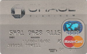 Bank Card: Chase Platinum MC (Chase Manhattan Bank USA, N.A., United ...
