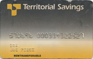 Bank Card: Territorial Savings (Territorial Savings, United States of ...