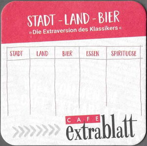 Beer Coaster: Cafe Extrablatt (Cafe Extrablatt, Germany, Federal ...