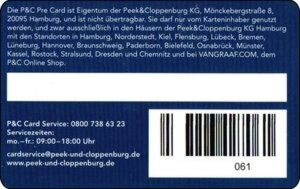 Geschenkkarte: P&C Pre Card (Peek & Cloppenburg, Deutschland ...