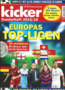 Magazine: Europas TOP-Ligen 2015/16 (Allemagne, République FédéraleCol ...
