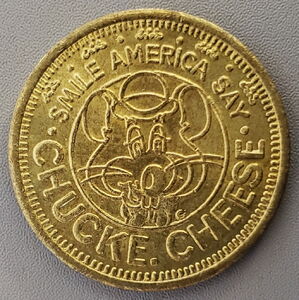 Token: Chuck E Cheese 1984 No Dots Under Date Brass Token (United ...