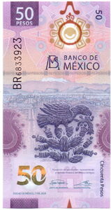 Banknote: 50 Pesos (Mexico(2017-2022 "Historical Identity and Natural ...
