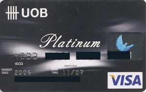 Bank Card: UOB Thailand Platinum (United Overseas Bank, ThailandCol:TH ...
