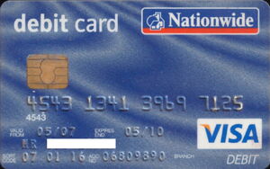 Bank Card: Nationwide (Nationwide, United Kingdom of Great Britain ...