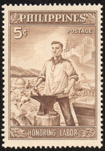 Stamp: Honoring Labor (Philippines(Labor-Management Congress, Manila ...
