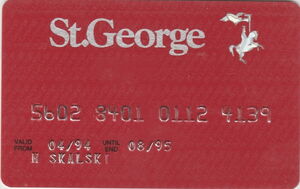 Bank Card: St.George (St. George Bank, AustraliaCol:AU-GM-0015