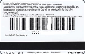 Gift Card: Logo $25 (Shell, United States of America(Shell) Col:US ...