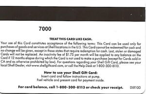 Gift Card: Shell (Shell, United States of America(Shell in the sand ...