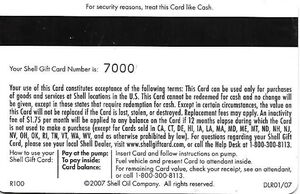 Gift Card: Shell (Shell, United States of America(Shell in the sand ...