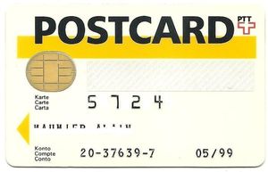 Bankkarte: Postcard (PostFinance, SchweizCol:CH-GM-0009.01