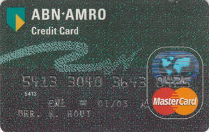 Bank Card: MasterCard Standard (ABN-AMRO Bank, NetherlandsCol:NL-MC-0014.02