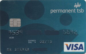 Bank Card: Permanent Tsb Visa (Permanent tsb, IrelandCol:IE-VI-0020.02