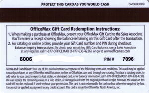 Gift Card: thanks, for making a difference (OfficeMax, United States of ...