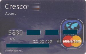 Bank Card: Cresco Access (DnB NOR Bank ASA, Norway) Col:NO-MC-0004