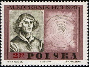 Stamp: Copernicus, painting by Jan Matejko (Poland) (Nicolaus ...