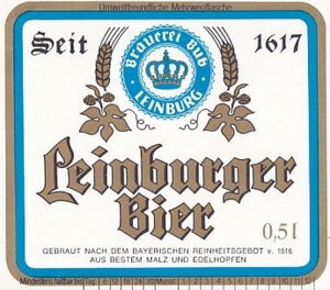 Drink Label: Leinburger Bier (Brauerei Bub Leinburg, Germany, Federal ...