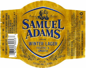 Drink Label: Sam Adams Winter Lager (Boston Beer Co., United States of ...