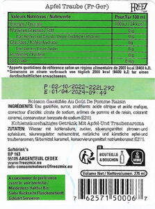 Drink Label: Freez Mix Pomme Raisin (Softdrink's, FranceCol:FR-SODA-000031