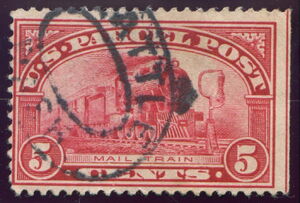 Stamp: Mail Train (United States of America(Parcel post) Col:US 1913.07 ...