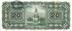 Banknote: 20 Pesos (Mexico(Specialized Issue "El Banco Nacional de ...