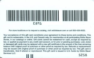 Gift Card: Eddie Bauer (Eddie Bauer, United States of America(Eddie ...