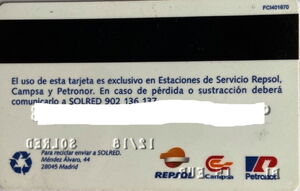 Gift Card: Solred Reagalo (Solred, Spain(Stations) Col:ES-Solred-079 💳