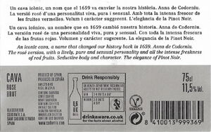 Drink Label: Anna de Codorniu Rosé (Elaborador Codorniu, S.A., SpainCol ...