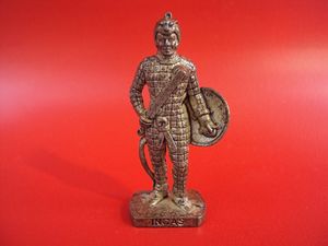 Meal Toy: Incas (4) brass (Kinder Surprise, Europe(Kinder - Incas) Col ...