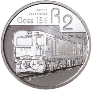Coin: 2 Rand (Electric Locomotive - Class 15E) (South Africa) (1961 ...