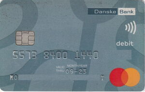 Bank Card: Danske Bank (Danske Bank, DenmarkCol:DK-MC-0024