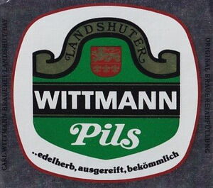 Drink Label: Wittmann Pils (Spezialitäten Brauerei C. Wittmann oHG ...