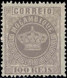 Selo: Crown (Moçambique(Paisagens) Mi:MZ 7C,Yt:MZ 7(B),Sg:MZ 16 📮