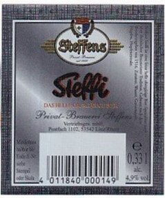 Drink Label: Steffens Steffi (Brauerei Franz Steffens, Linz, Germany ...