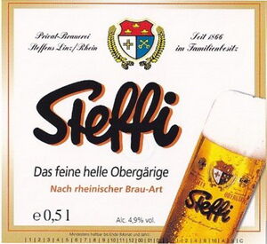 Drink Label: Steffi (Brauerei Franz Steffens, Linz, Germany, Federal ...