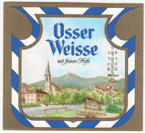 Drink Label: Osser Weisse (Späth Bräu, Germany, Federal RepublicCol:DE ...