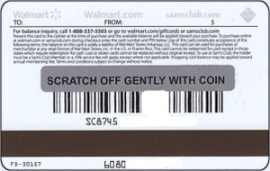 Gift Card: Blue card (Walmart, United States of America(Walmart) Col:US ...
