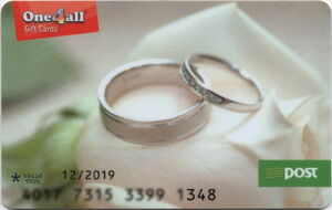 Gift Card: Wedding Rings (One4all, Ireland(Wedding) Col:IE-O4all-023-1912