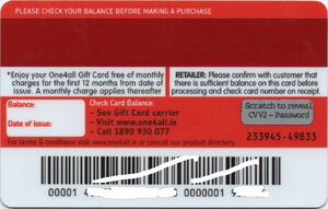 Gift Card: Wedding Rings (One4all, Ireland(Wedding) Col:IE-O4all-023-1912