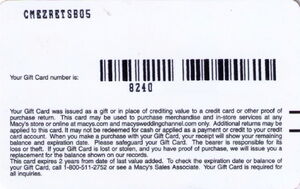 Gift Card: Ez Exchange (Macys, United States of America(Merchandise ...