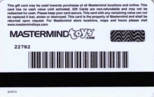 Gift Card: Monkey (Mastermind Toys, Canada(Mastermind Toys) Col:CA-MT-006