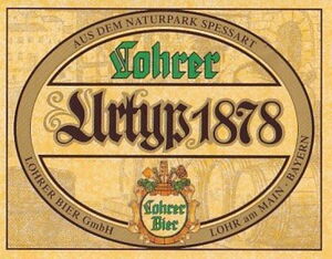 Drink Label: Lohrer Bier Urtyp 1878 (Keiler Bier GmbH, Germany, Federal ...