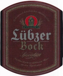 Drink Label: Lübzer Bock (Mecklenburgische Brauerei, Germany, Federal RepublicCol:DE-BEER-038130