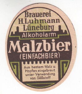 Drink Label: Luhmann Malzbier (Brauerei H. Luhmann, Germany, Federal ...